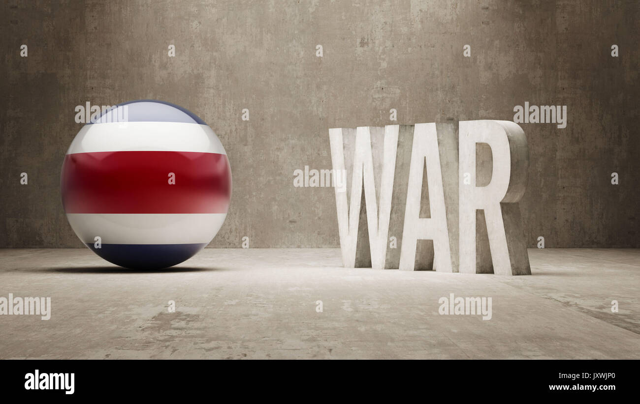 Costa Rica High Resolution War Concept Stock Photo - Alamy