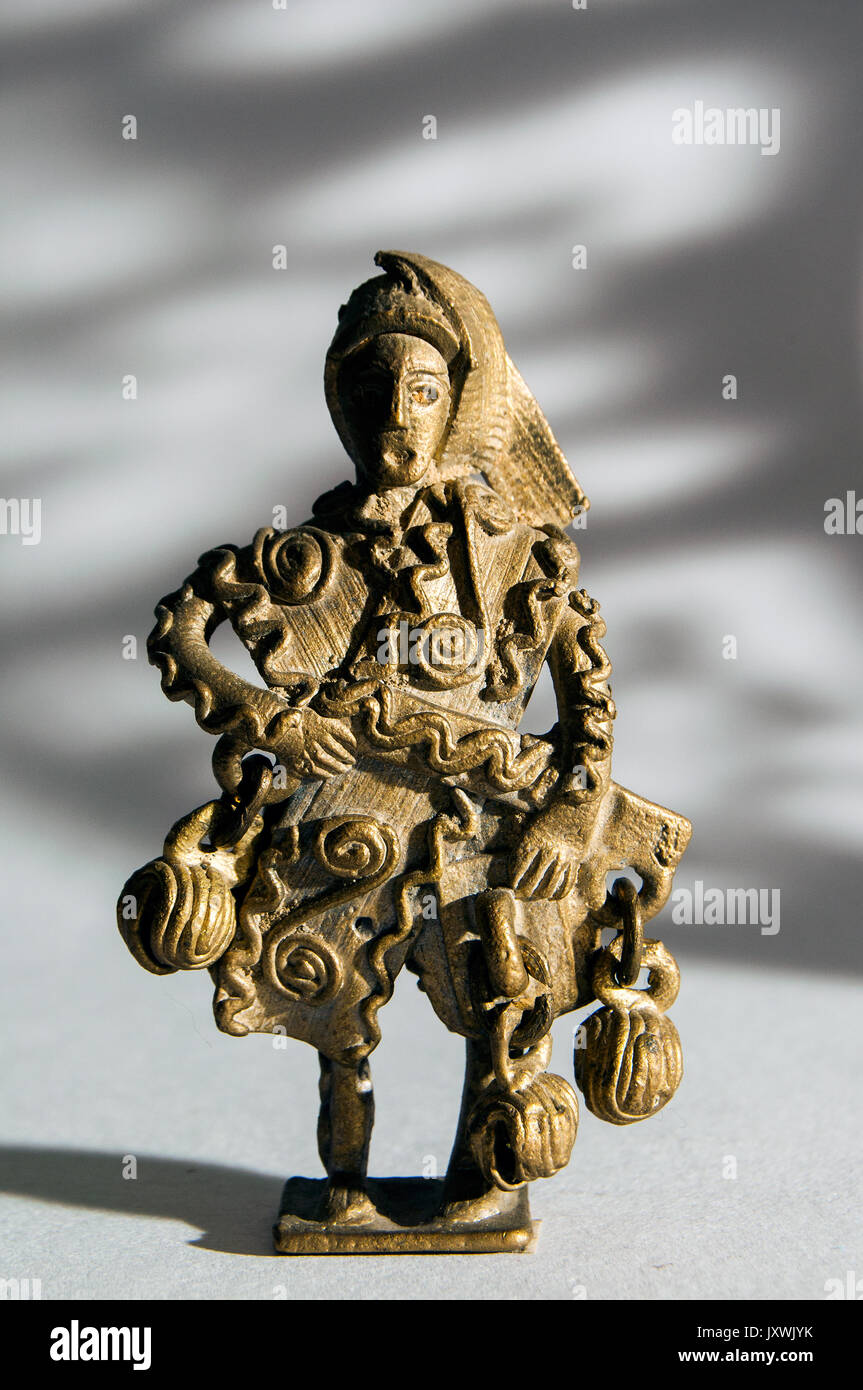 Small brass figure of ancient Islamic soldier from Davao, Mindanao ...
