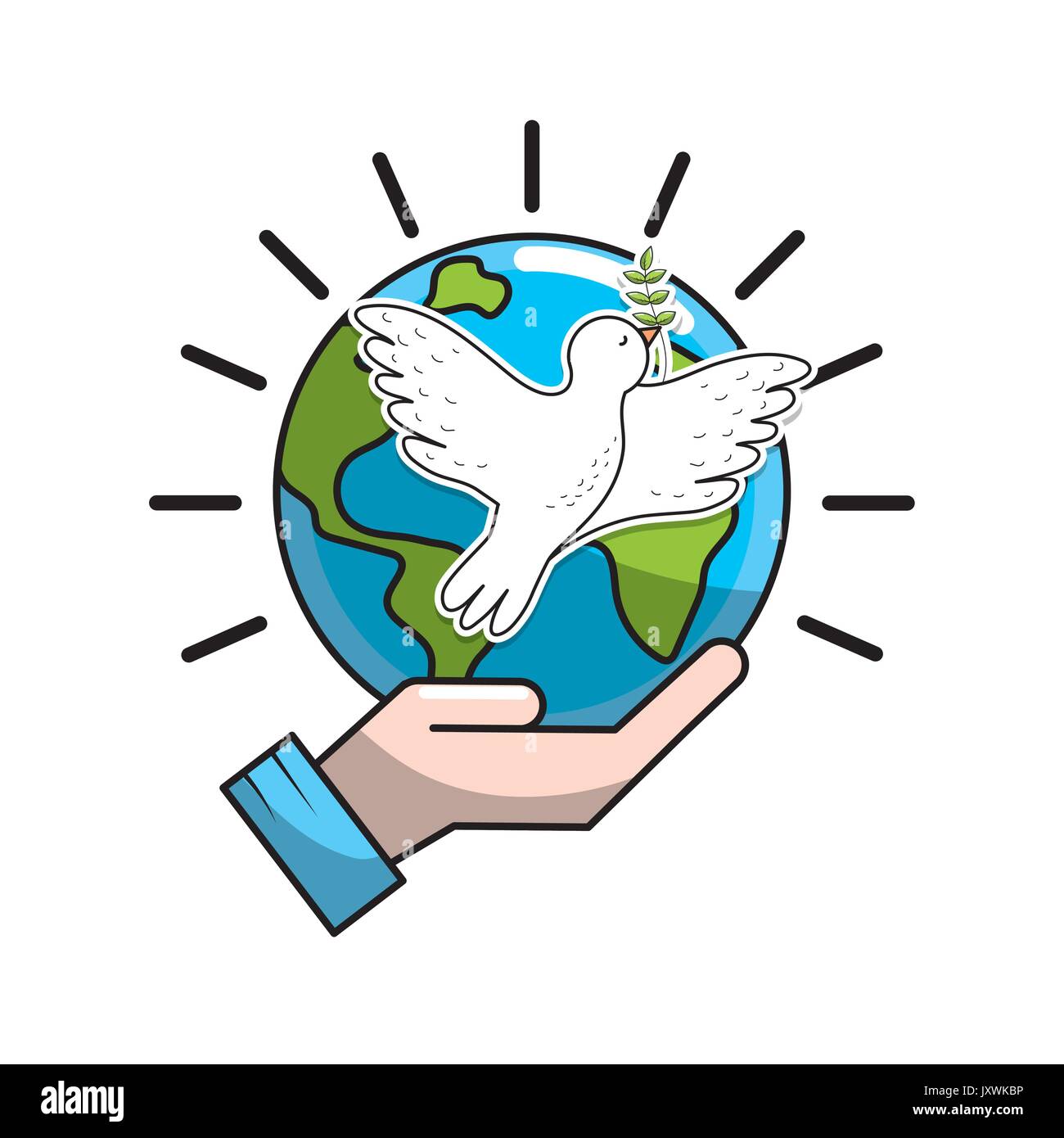 global peace in worldwide to harmony spirit Stock Vector Image & Art ...
