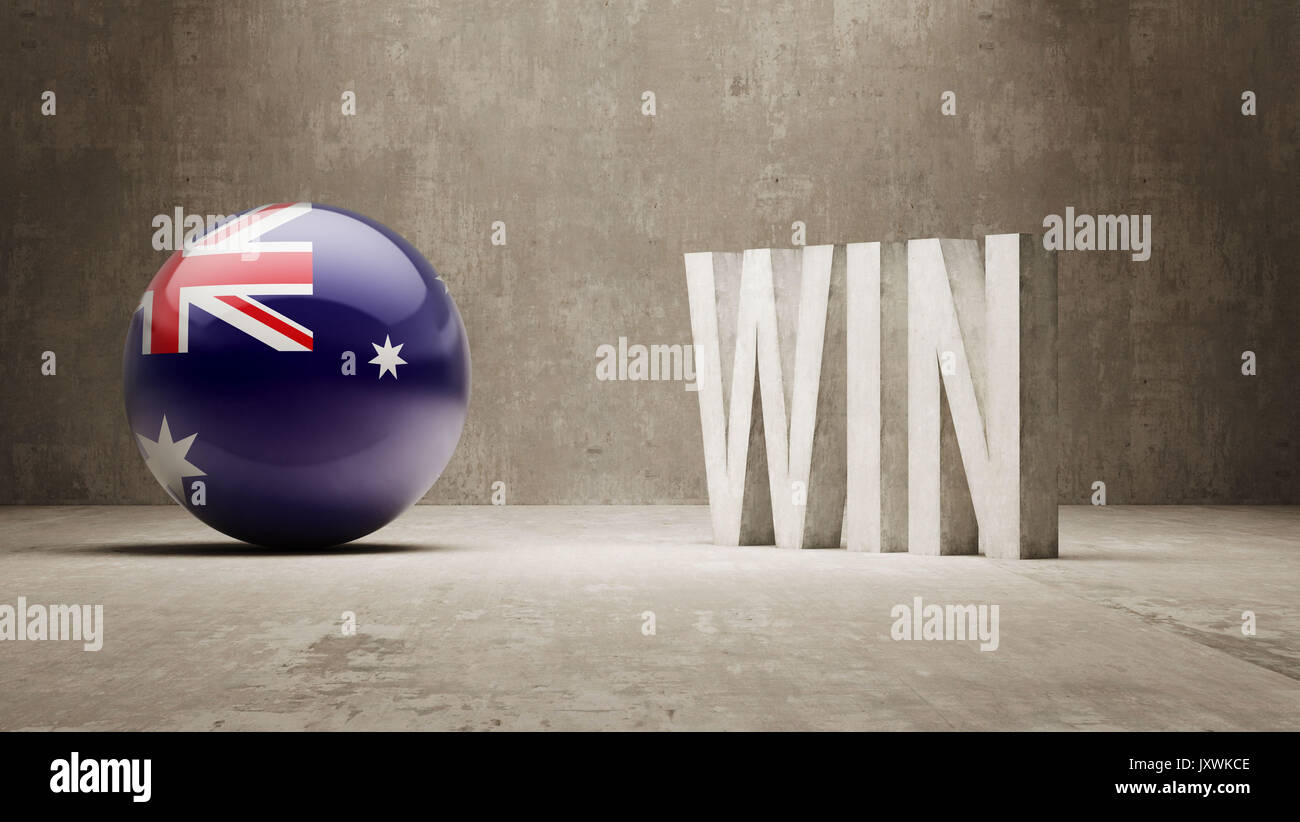 Australia High Resolution Win Concept Stock Photo - Alamy