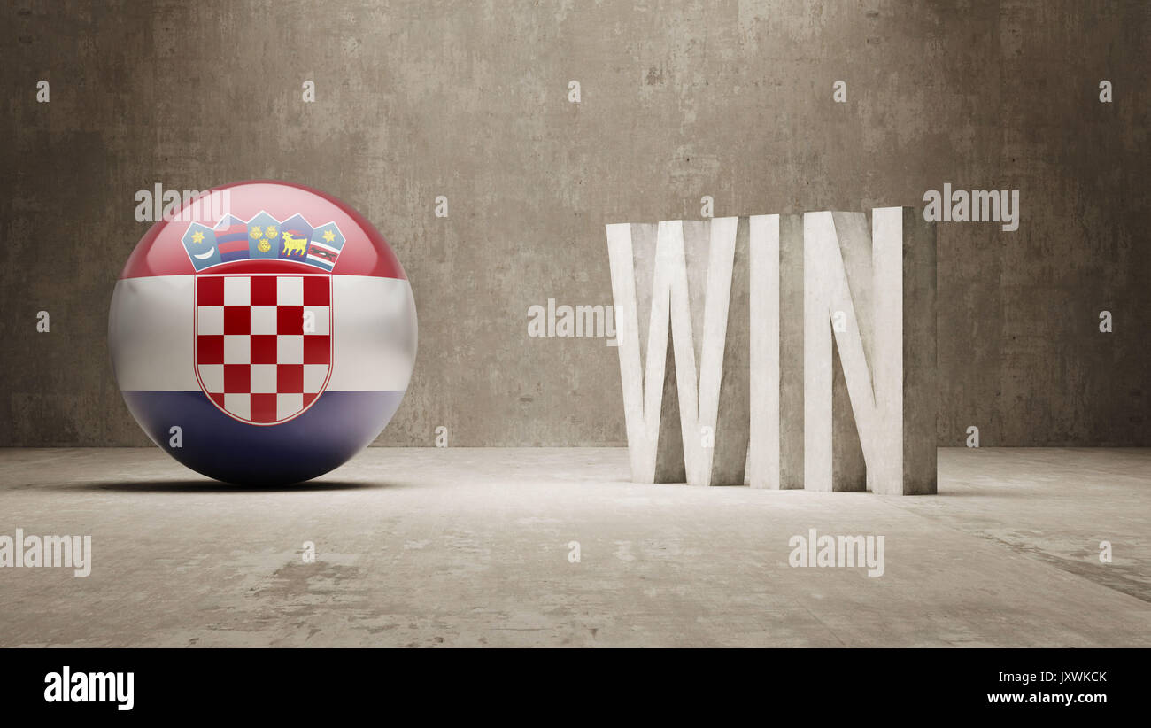 Croatia High Resolution Win Concept Stock Photo - Alamy