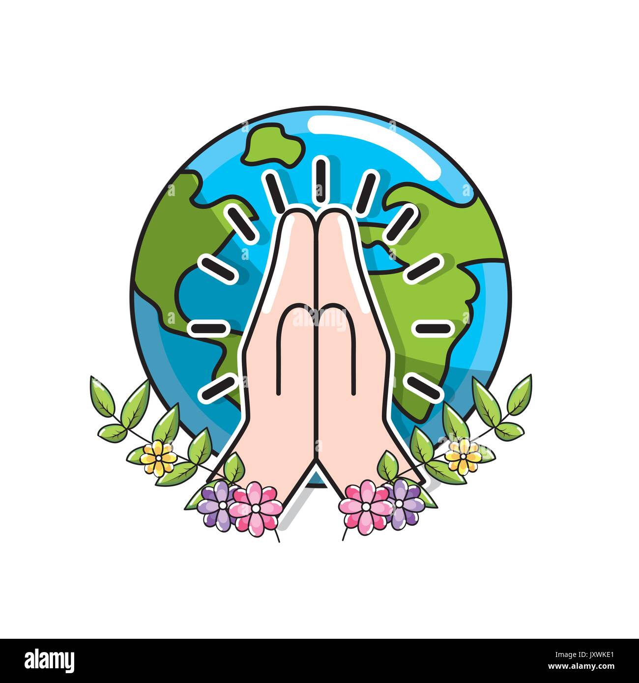 global peace in worldwide to harmony spirit Stock Vector Image & Art ...