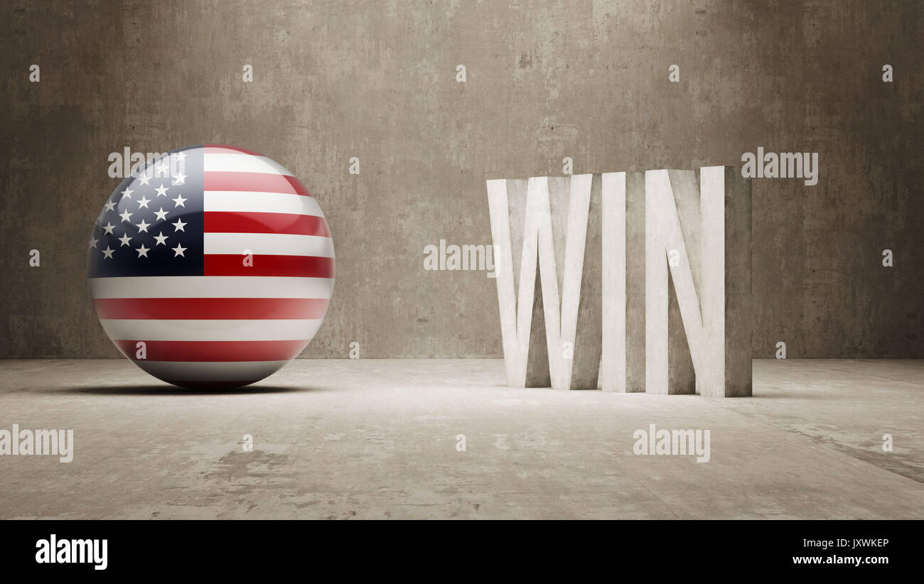 United States High Resolution Win Concept Stock Photo - Alamy