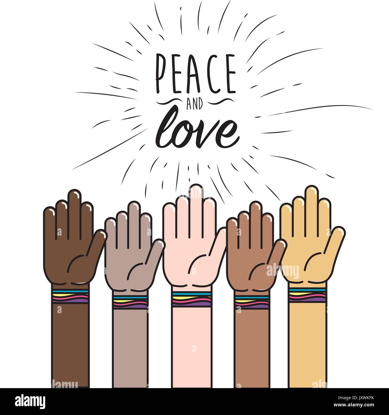 people hand to peace worldwide liberation Stock Vector Image & Art - Alamy
