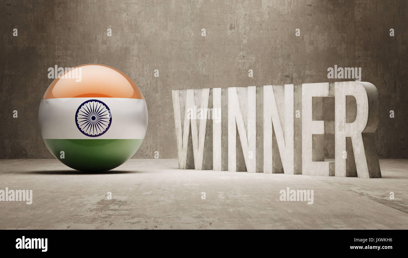 India High Resolution Winner Concept Stock Photo - Alamy