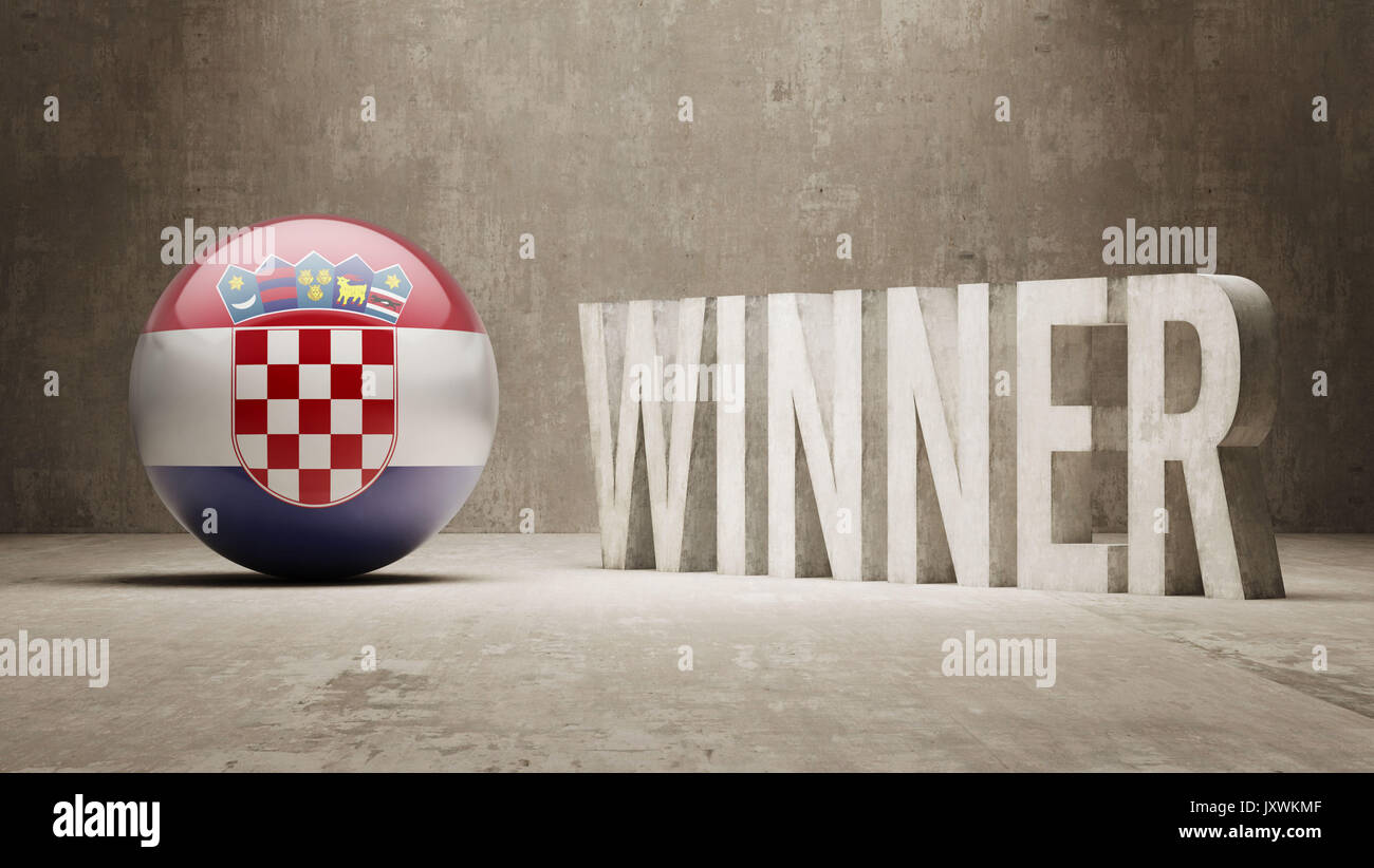 Croatia High Resolution Winner Concept Stock Photo - Alamy