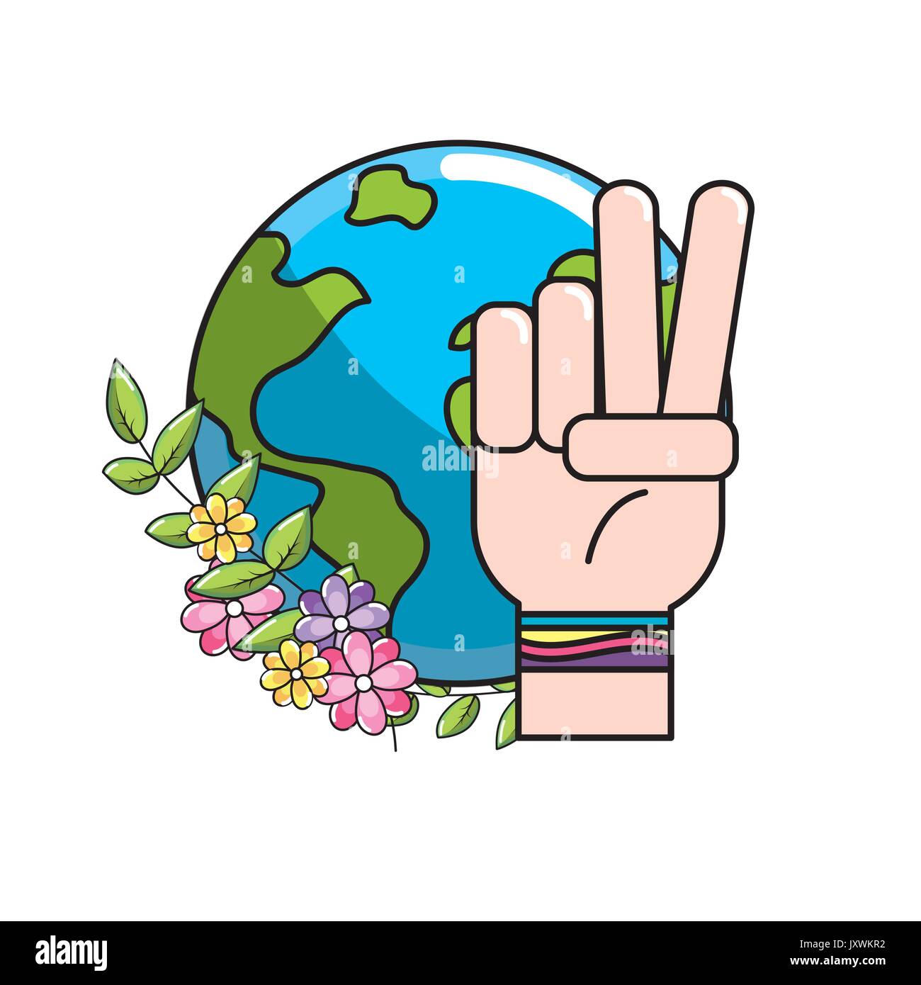 global peace in worldwide to harmony spirit Stock Vector Image & Art ...