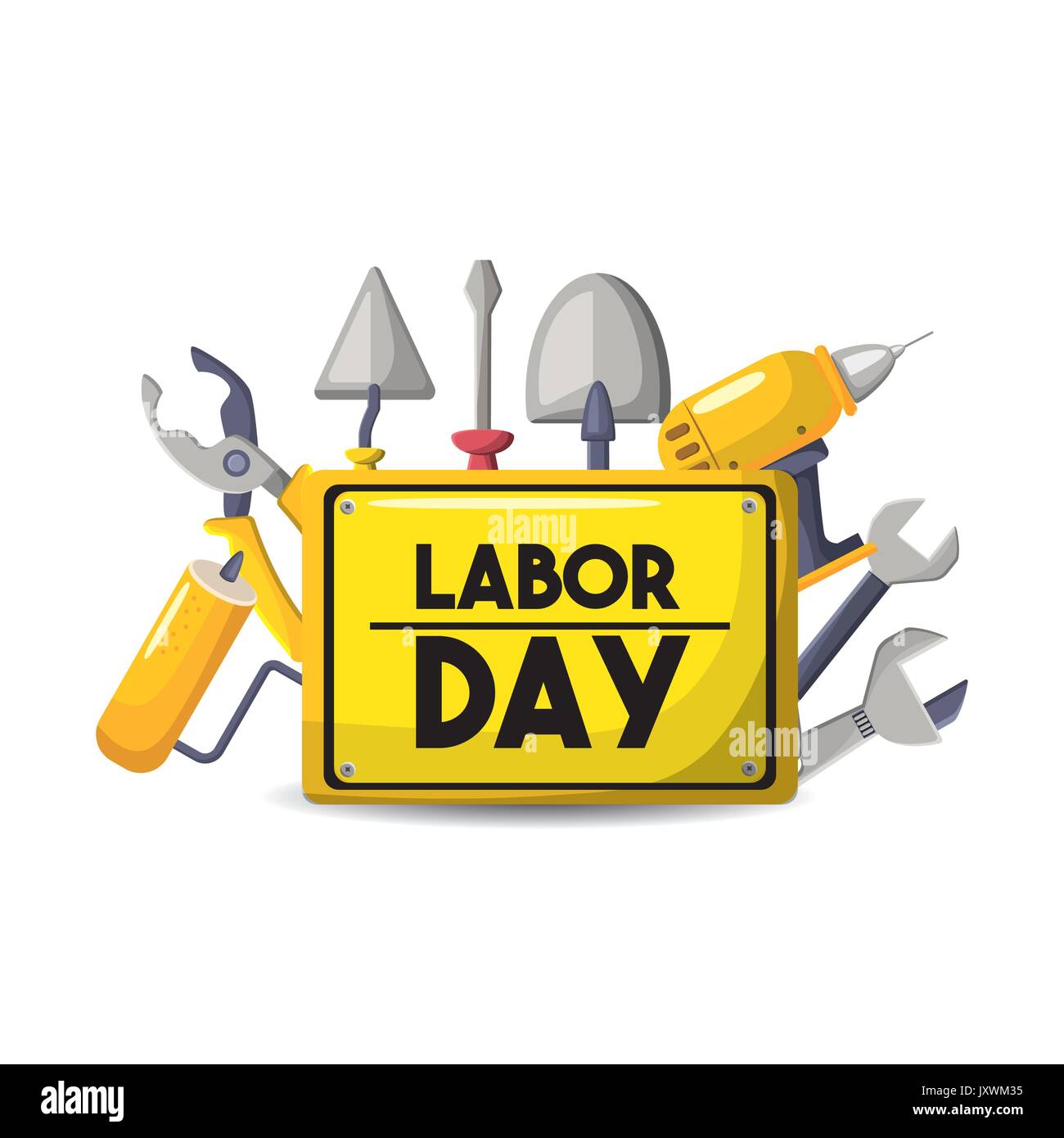 labor day national celebration symbol Stock Vector Image & Art - Alamy