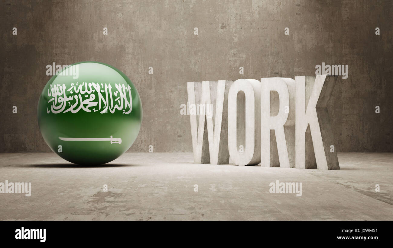 Saudi Arabia High Resolution Work Concept Stock Photo - Alamy