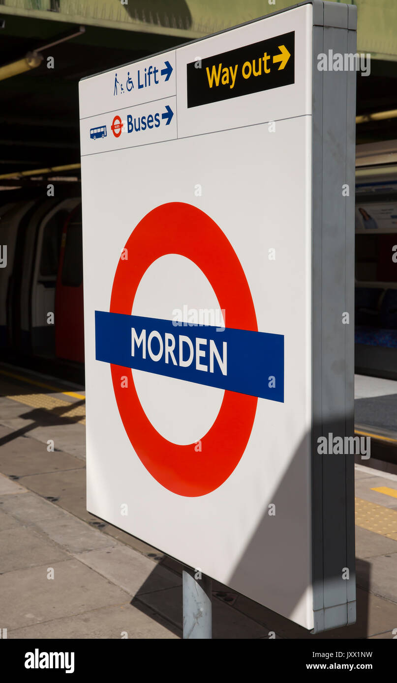 Morden underground station Stock Photo - Alamy