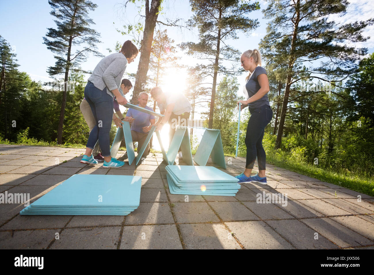 Women making friends at work hi-res stock photography and images - Alamy