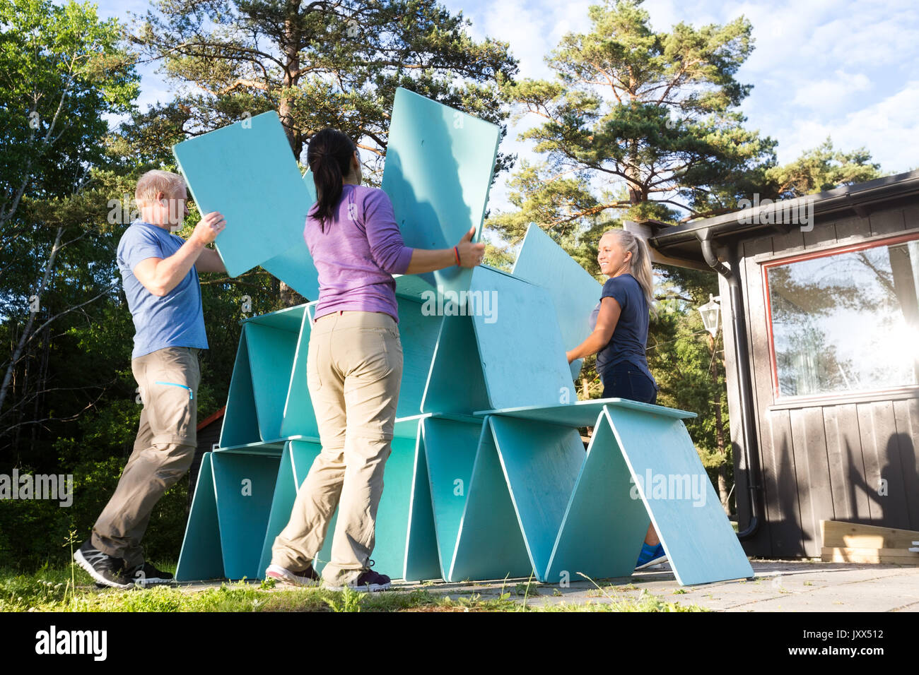 Group caucasian pyramid hi-res stock photography and images - Alamy