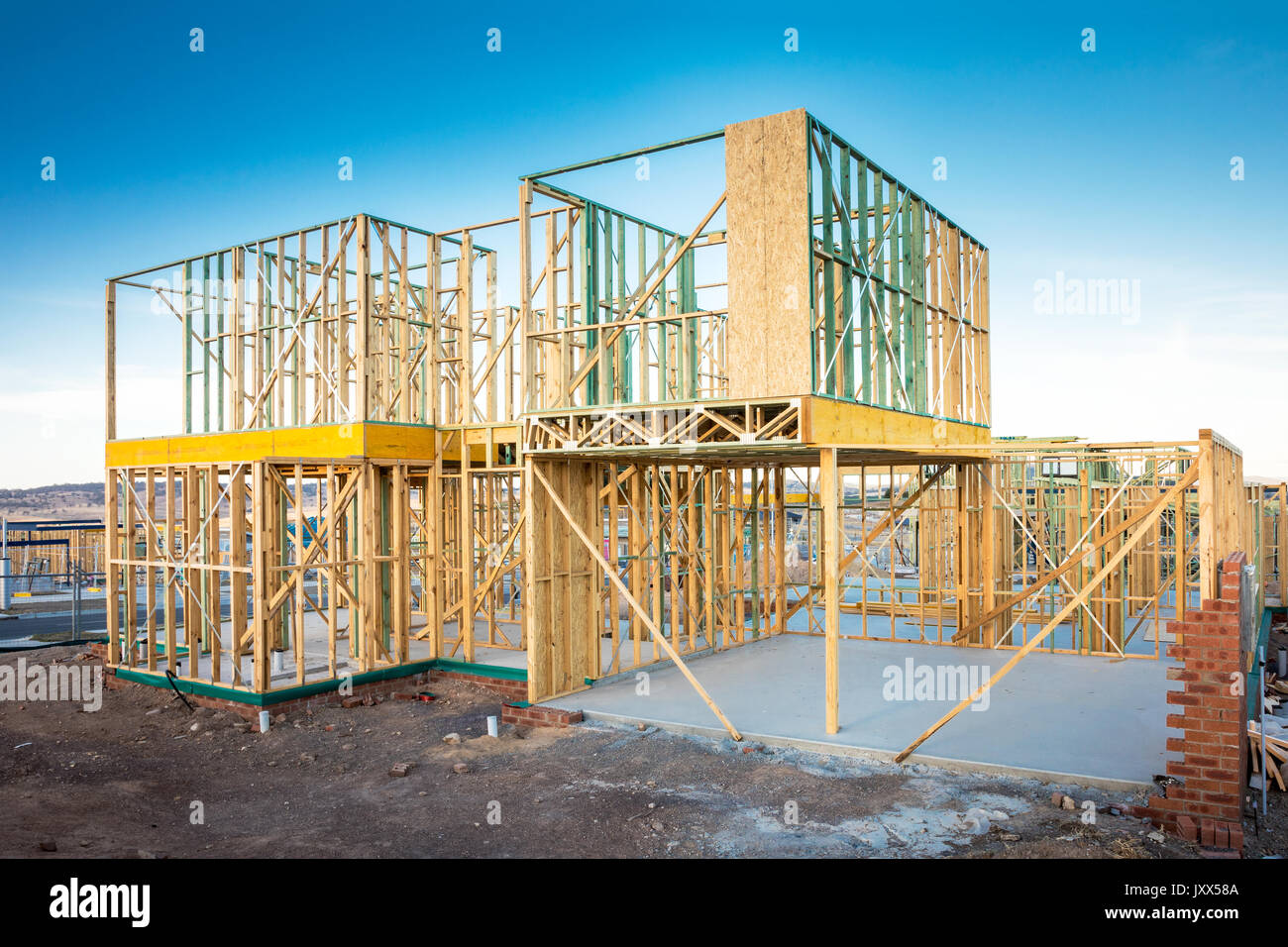 New home under construction Stock Photo - Alamy