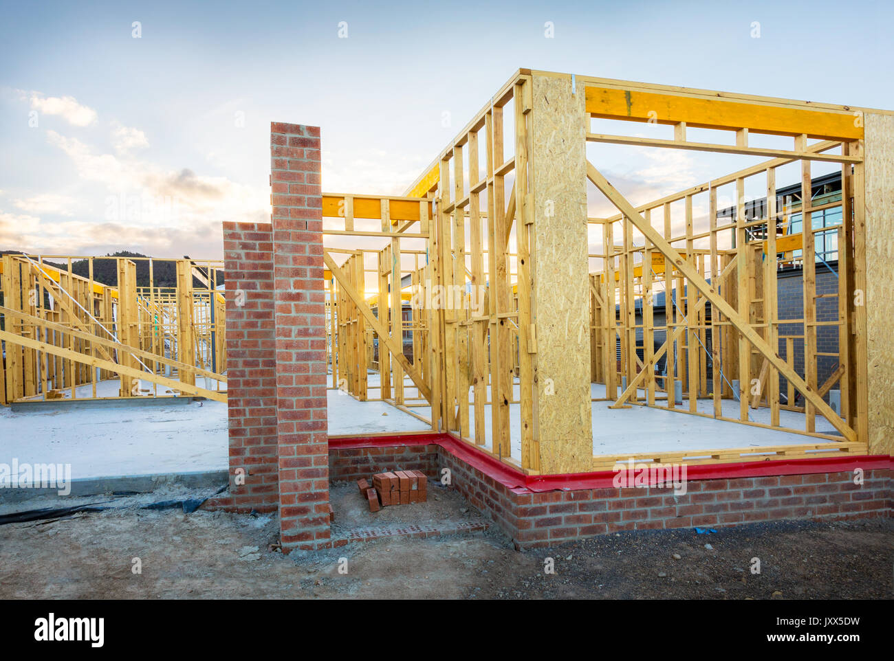 New home under construction Stock Photo - Alamy