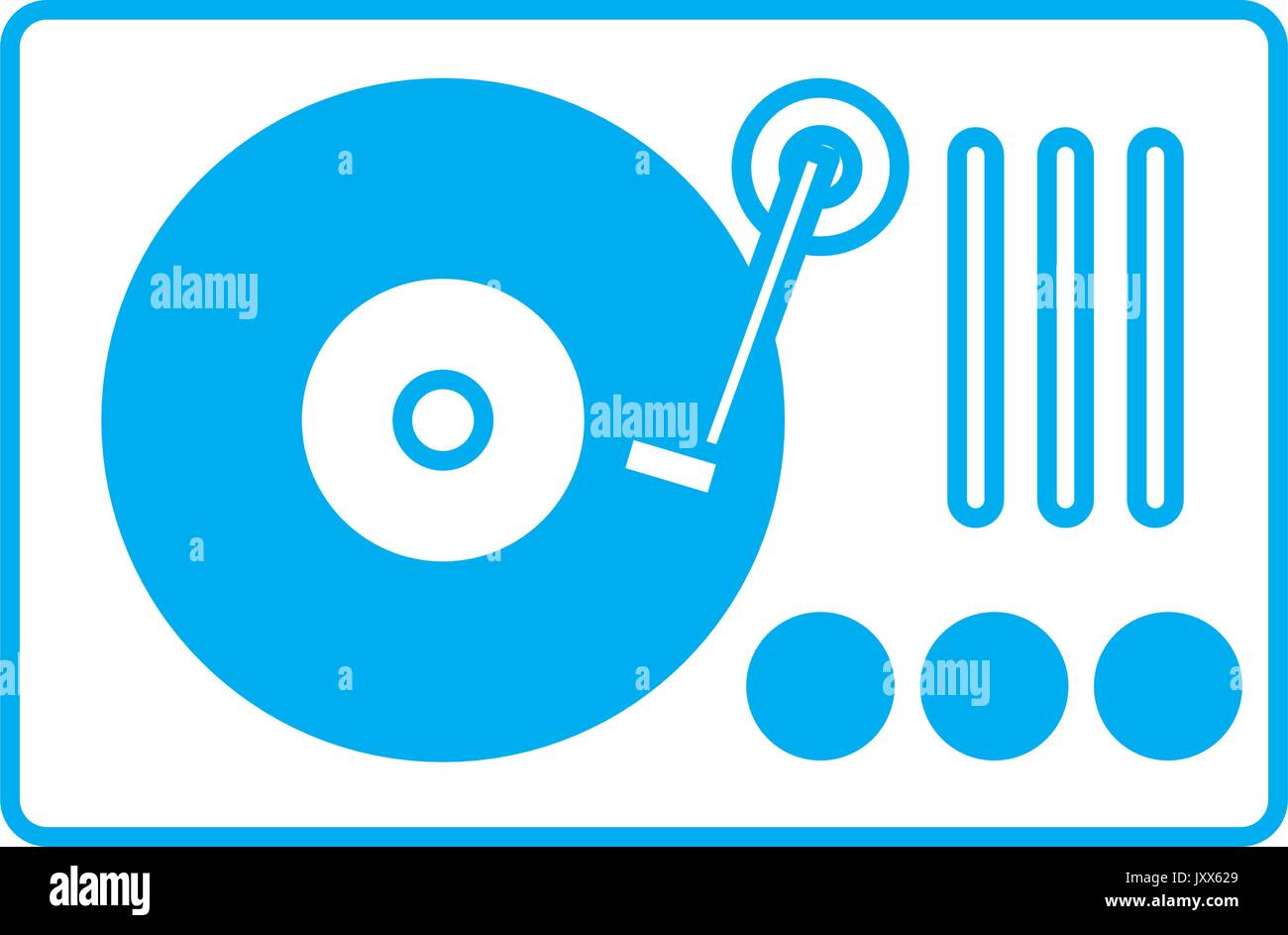 dj turntable icon Stock Vector Image & Art - Alamy