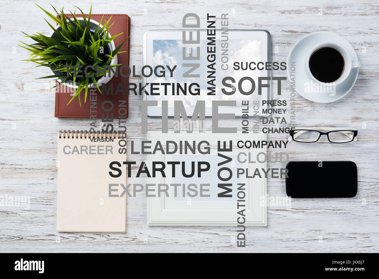 Modern workplace concept Stock Photo - Alamy