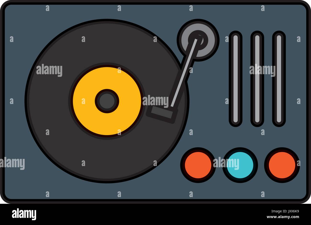 dj turntable icon Stock Vector Image & Art - Alamy