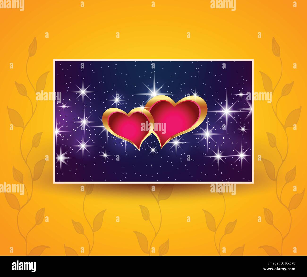 Beautiful greeting banner with hearts Stock Vector Image & Art - Alamy