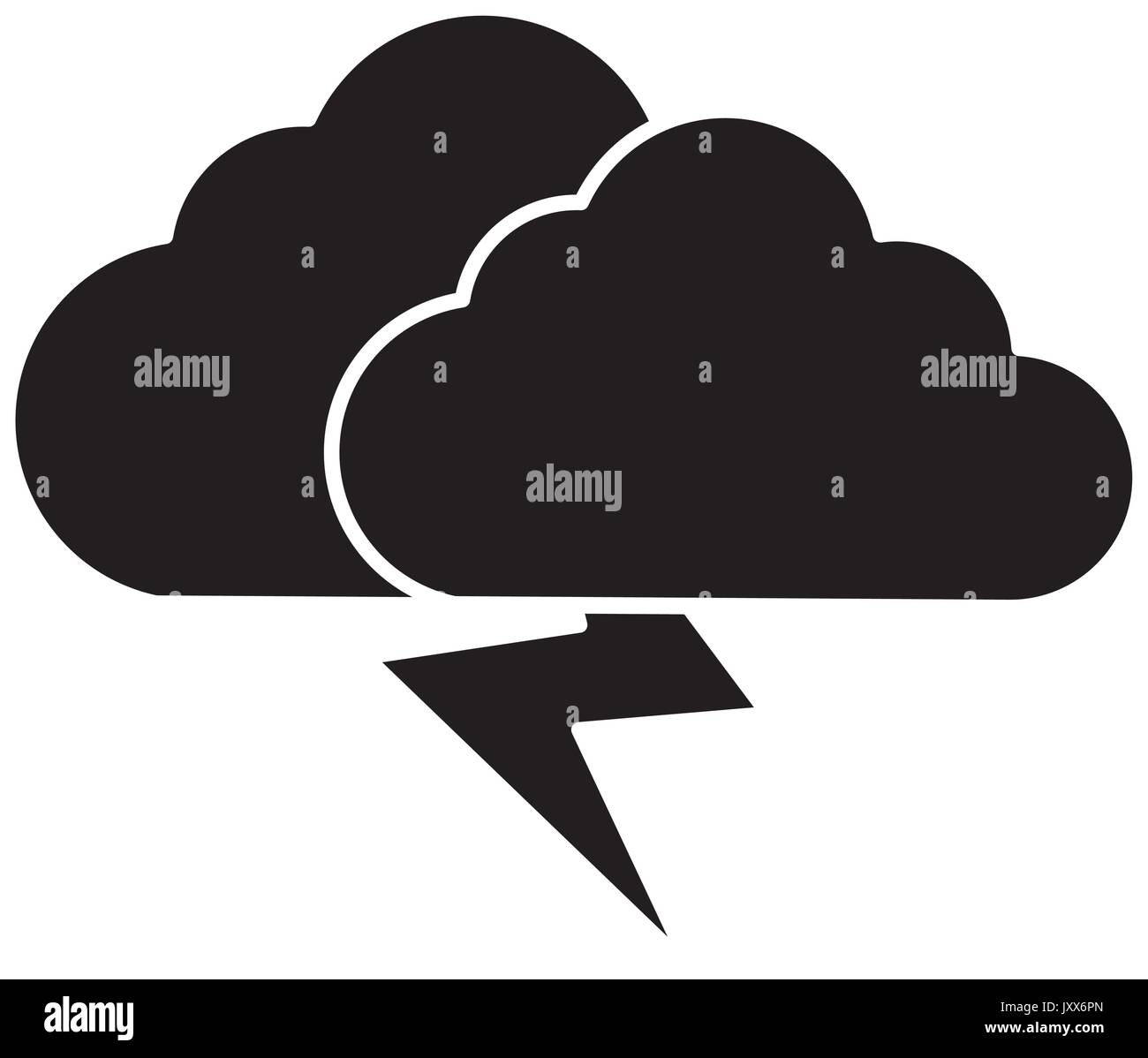 cloud and thunder icon Stock Vector Image & Art - Alamy
