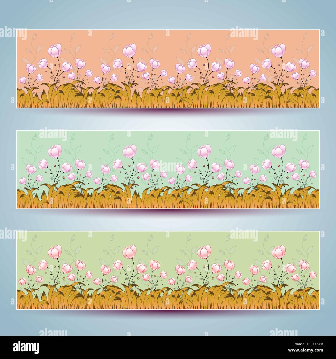 Floral banners vector Stock Vector Image & Art - Alamy