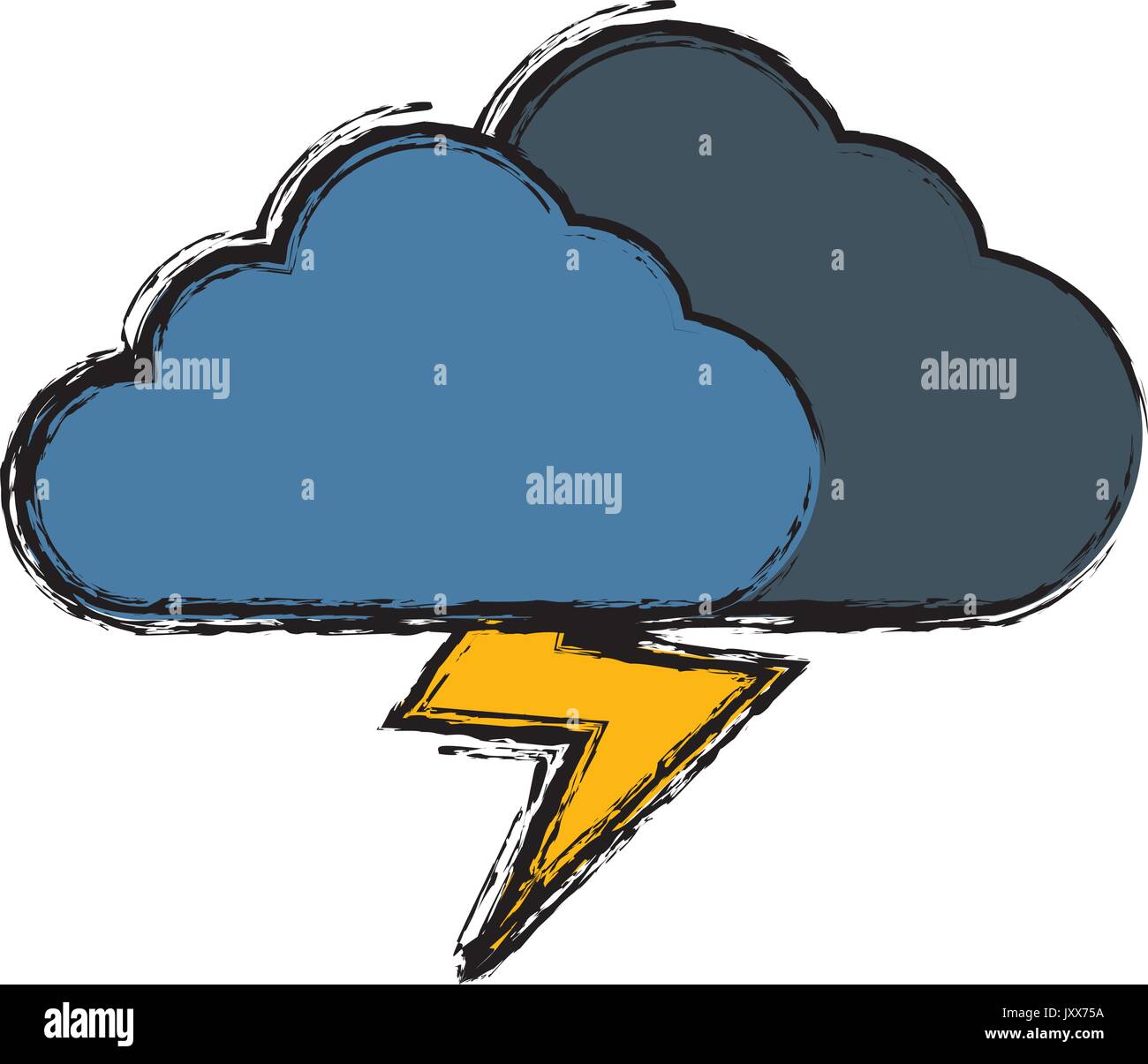 cloud and thunder icon Stock Vector Image & Art - Alamy