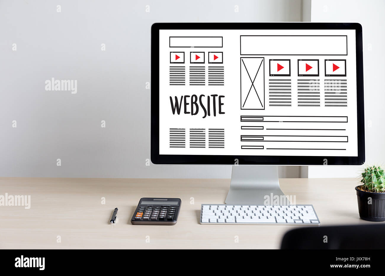 Web Design layout sketch drawing Software Media WWW and Graphic Layout ...