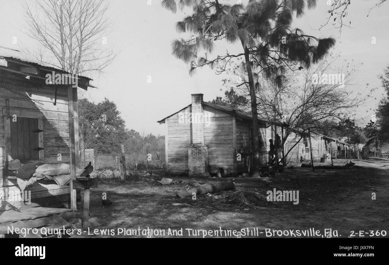 Landscape of the quarters designated for African American workers on ...