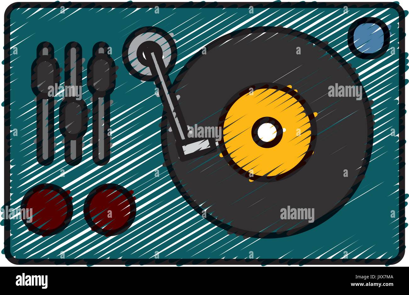 dj turntable icon Stock Vector Image & Art - Alamy