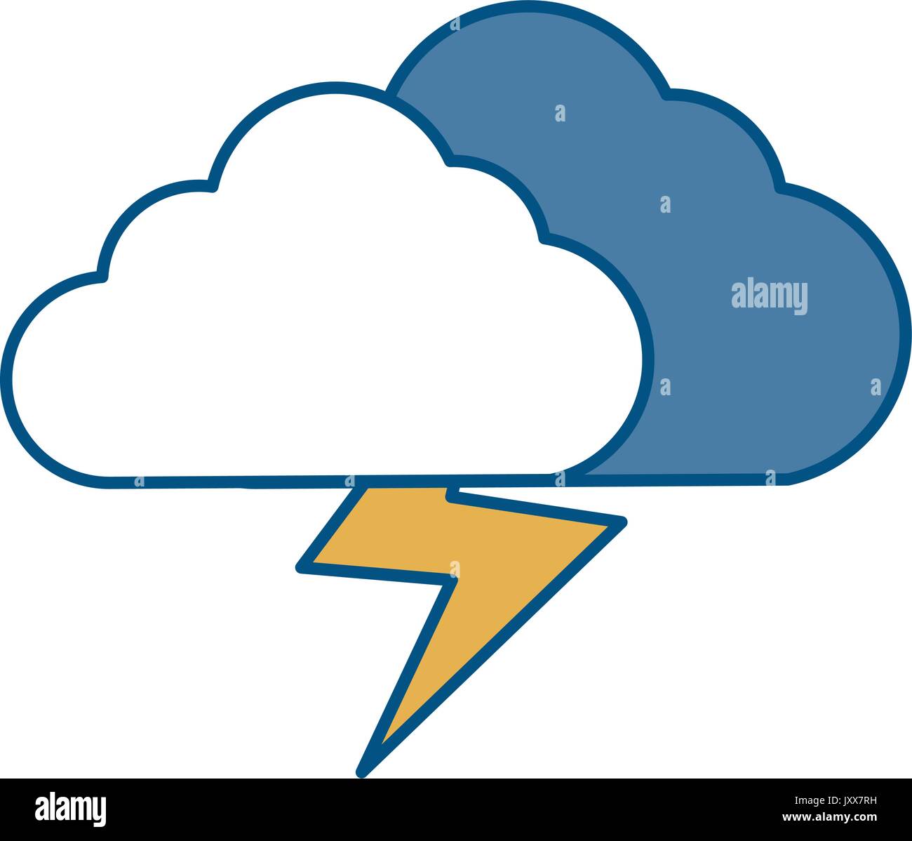 cloud and thunder icon Stock Vector Image & Art - Alamy