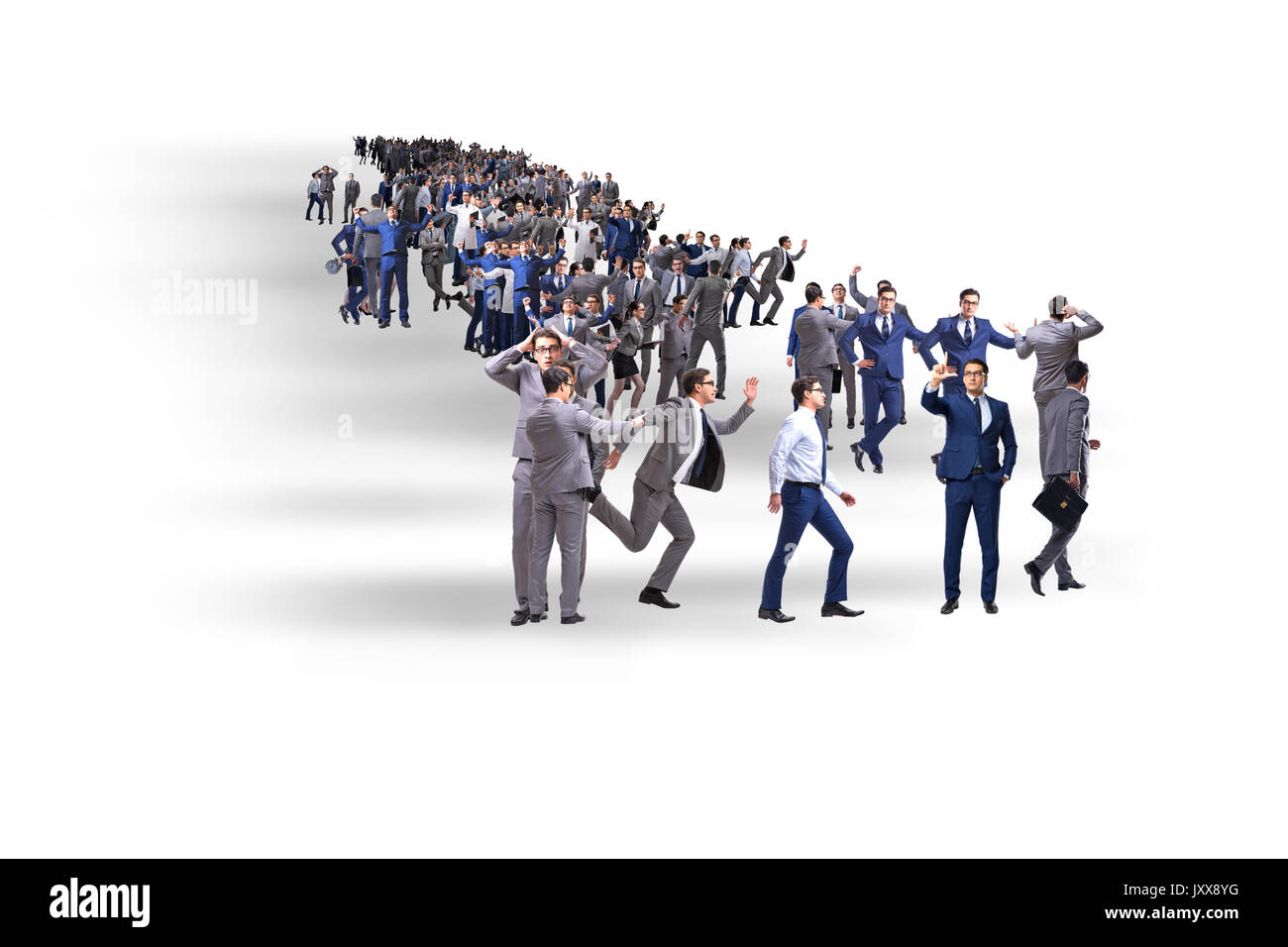 Crowd of business people in concept Stock Photo - Alamy