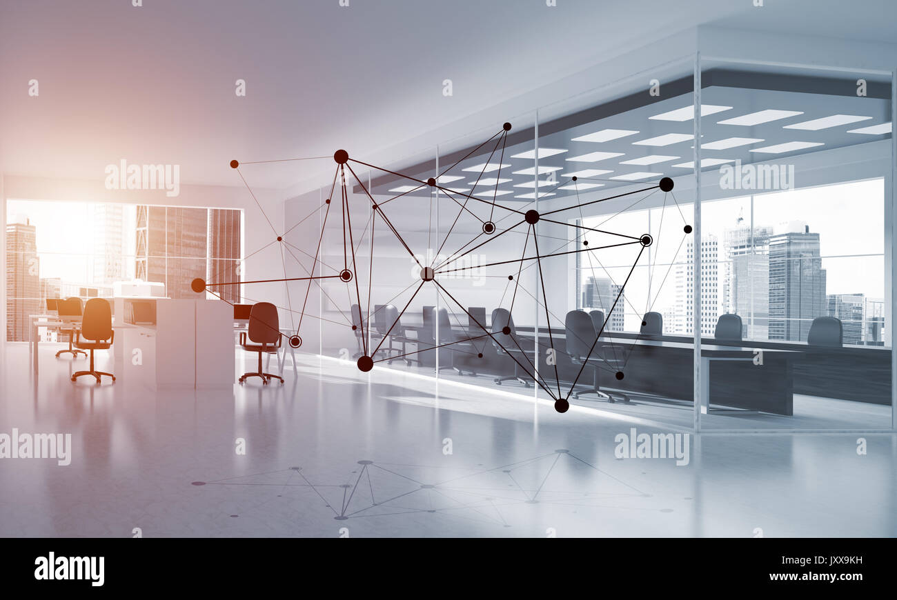 Networking and wireless connection as concept for effective modern ...