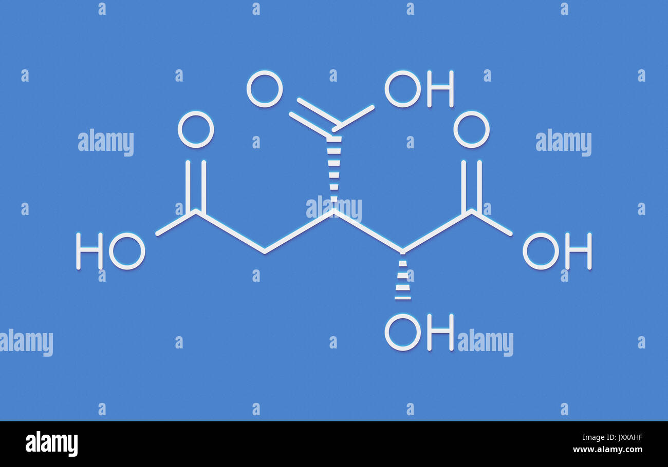 Isocitric acid molecule. Skeletal formula Stock Photo - Alamy