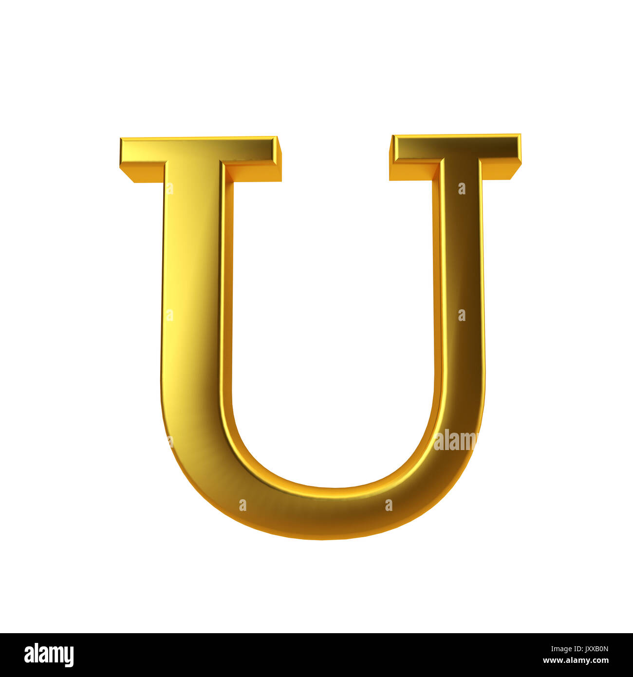 U Letter In Gold