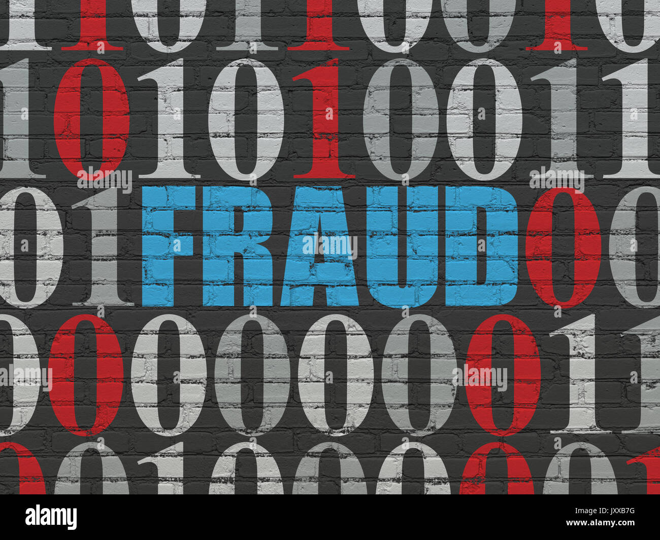 Safety concept: Fraud on wall background Stock Photo - Alamy