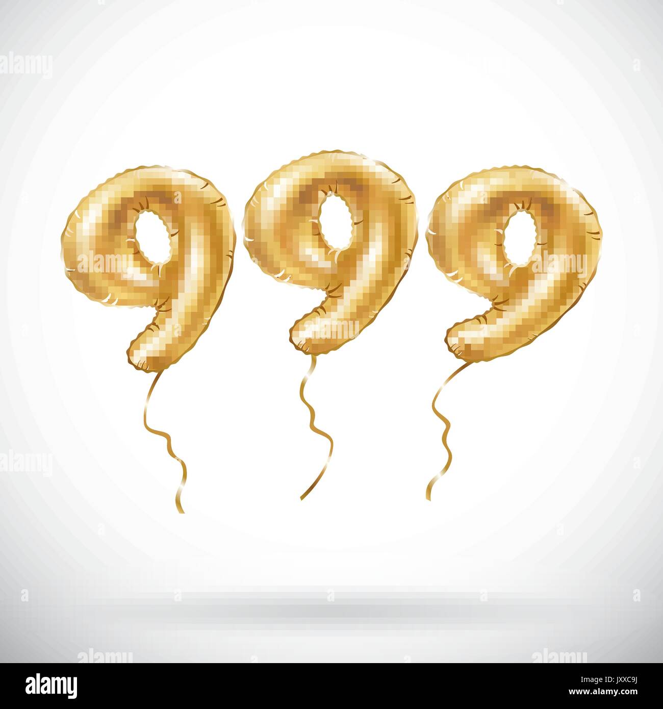 3d number 999 Stock Vector Images - Alamy