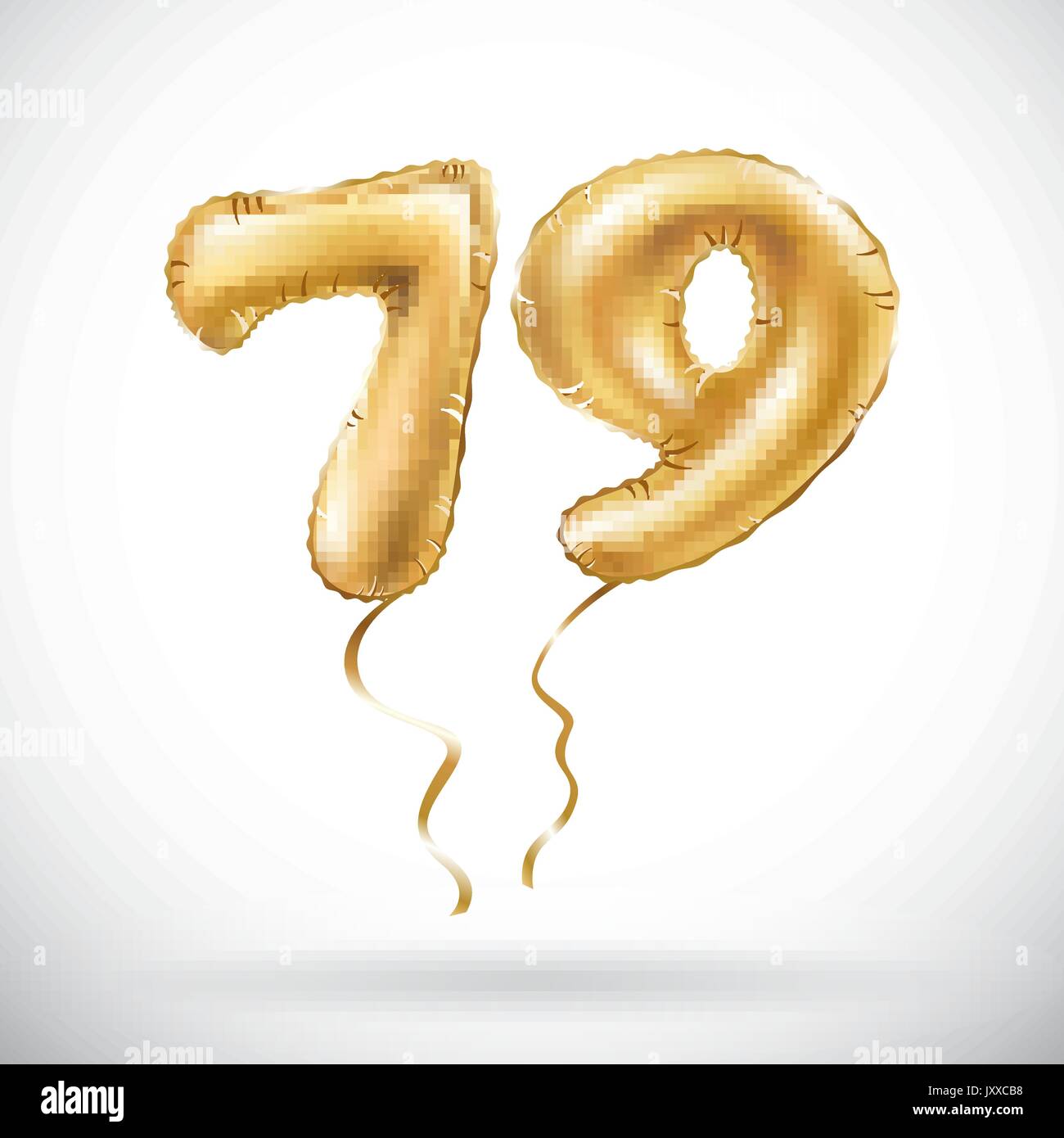 vector Golden number 79 seventy nine metallic balloon. Party decoration ... vector Golden number 79 seventy nine metallic balloon. Party decoration ...