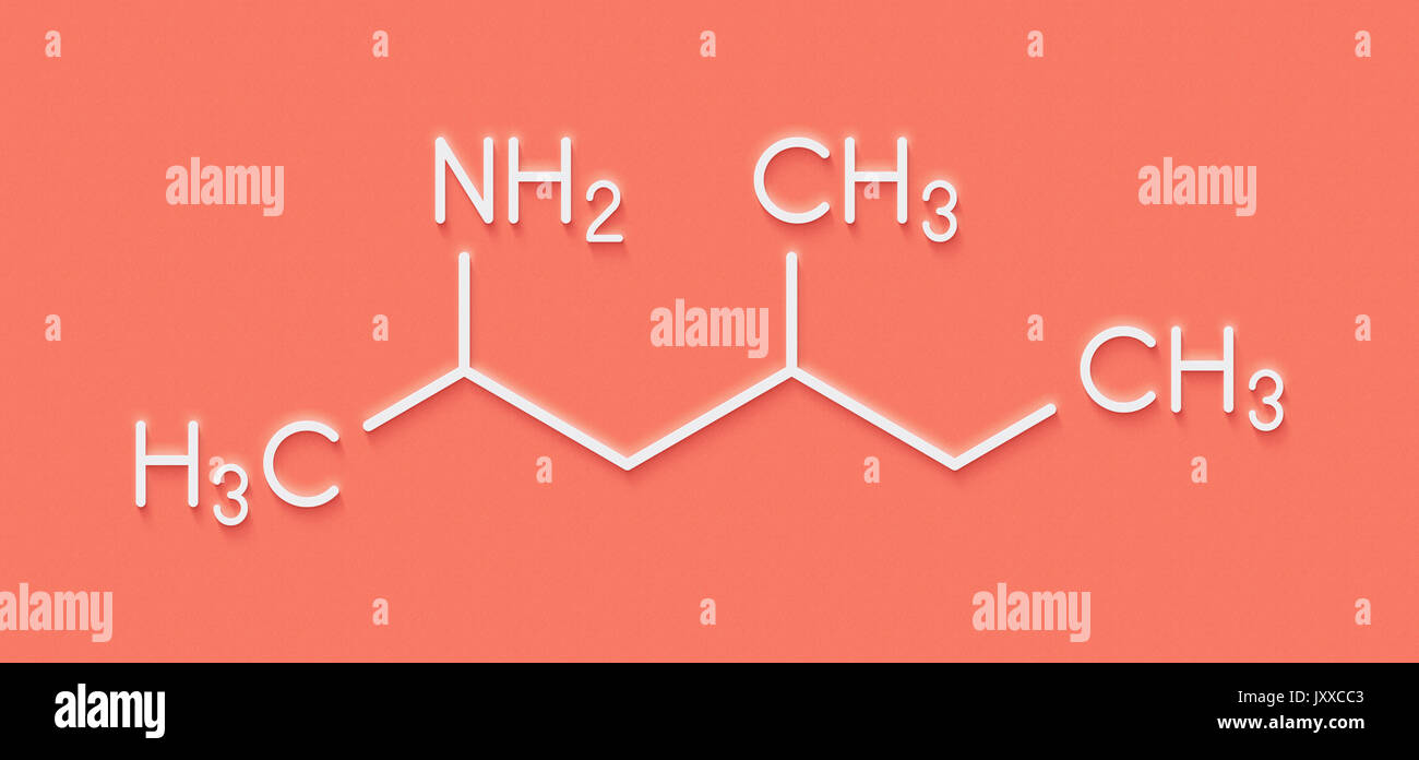 Methylhexanamine stimulant drug molecule hi-res stock photography and ...