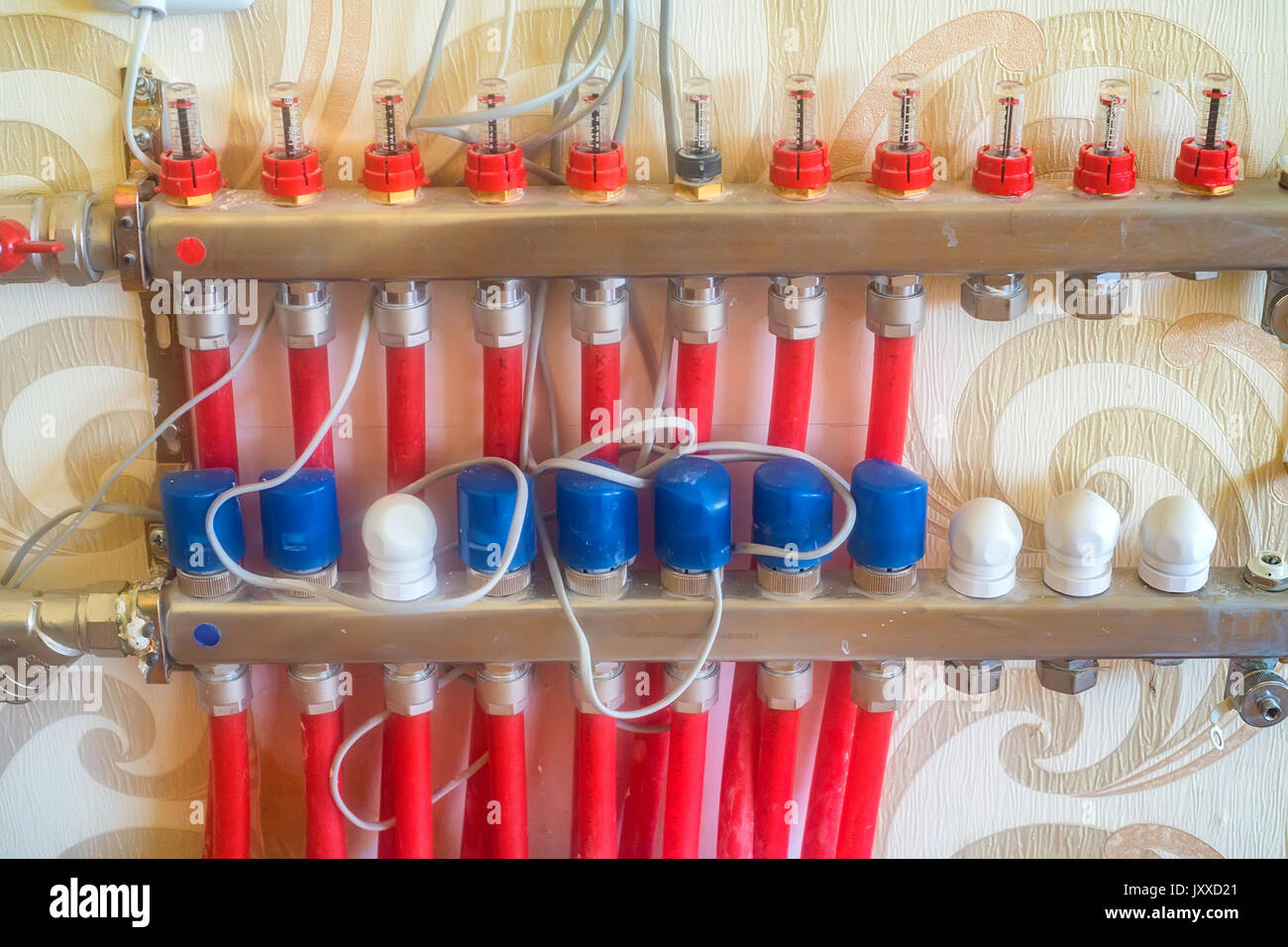 Floor heating system Stock Photo - Alamy