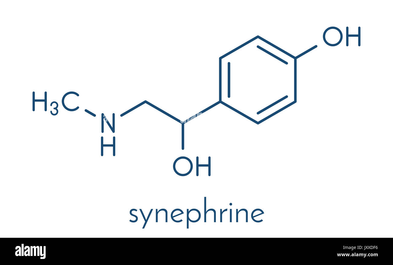 Synephrine herbal stimulant molecule. Present in several Citrus species ...