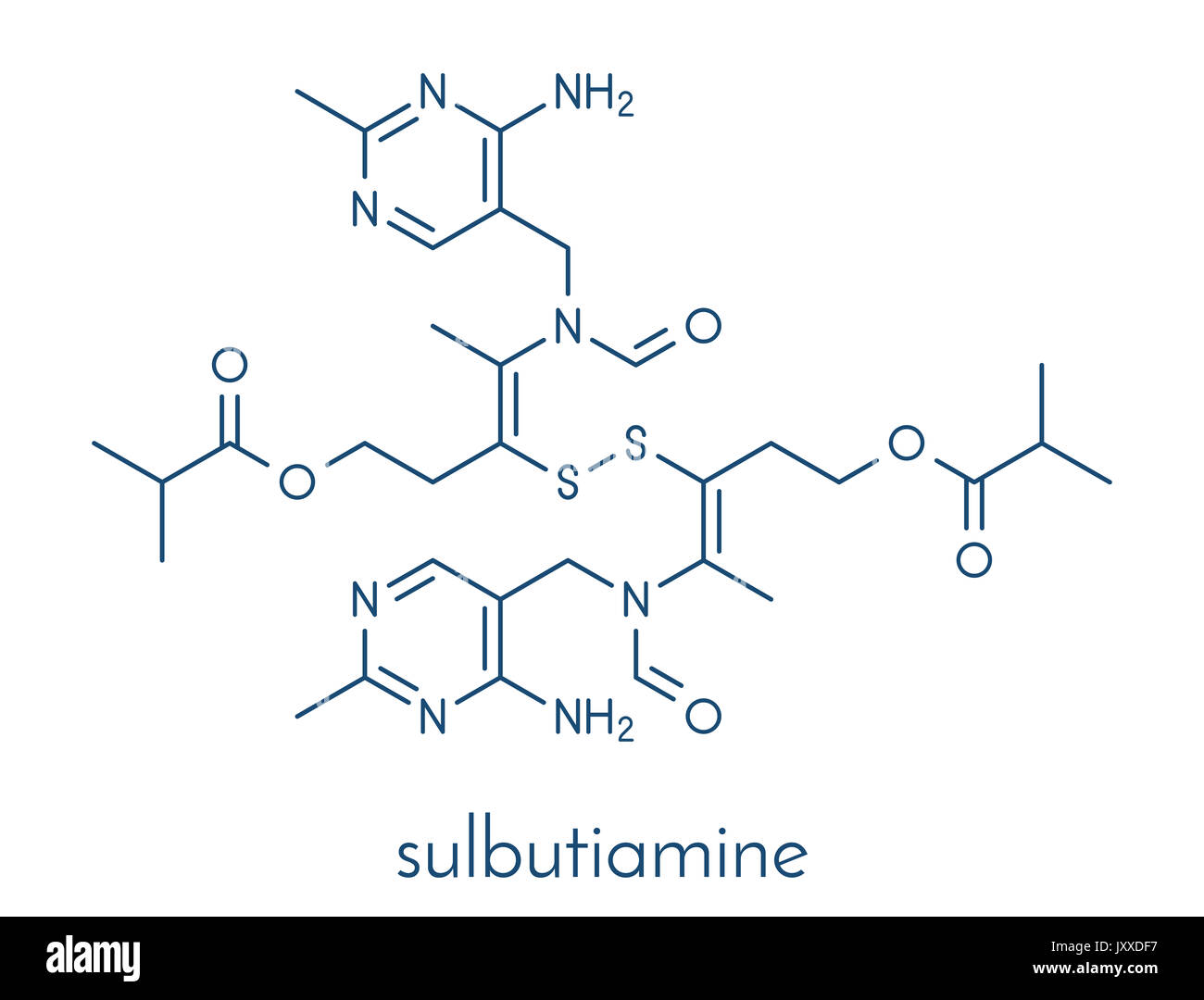 Sulbutiamine chemical structure hi-res stock photography and images - Alamy