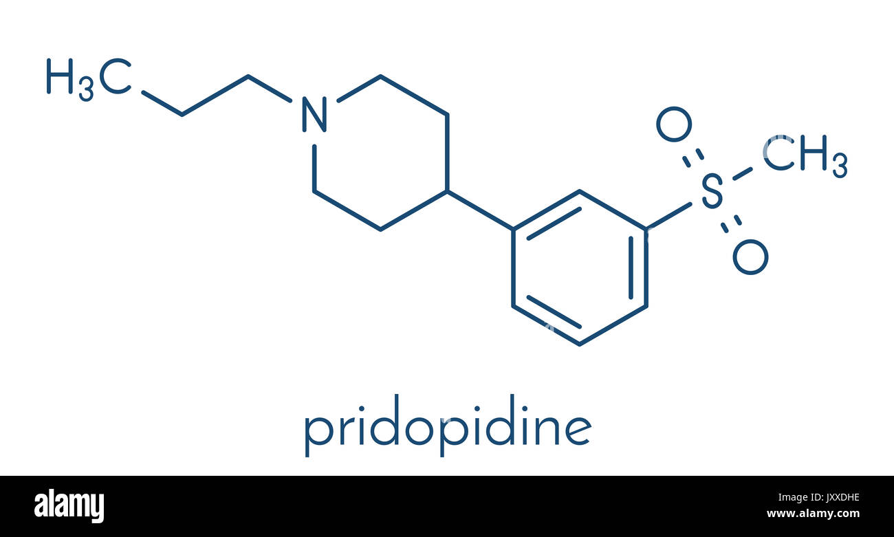Pridopine drug molecule. Skeletal formula Stock Photo - Alamy