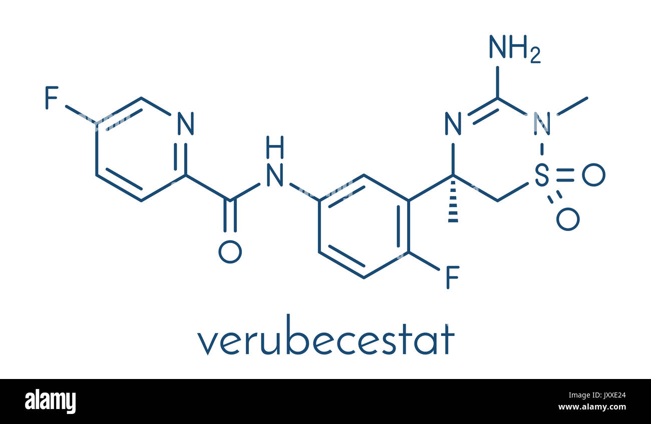Verubecestat Alzheimer's disease drug molecule (BACE1 inhibitor ...
