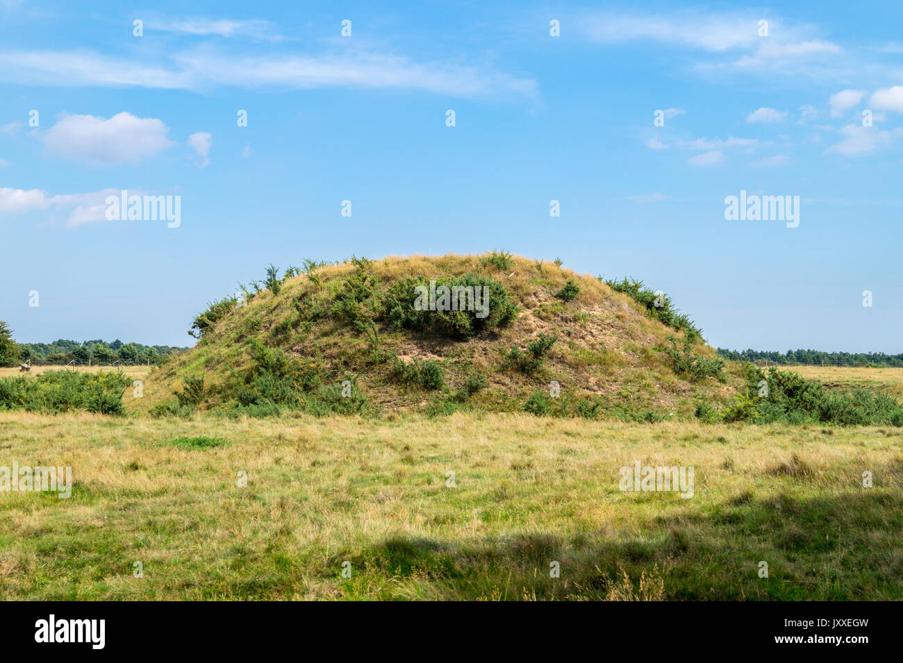 Mound 2 Anglo-Saxon boat burial reconstructed to its original height ...