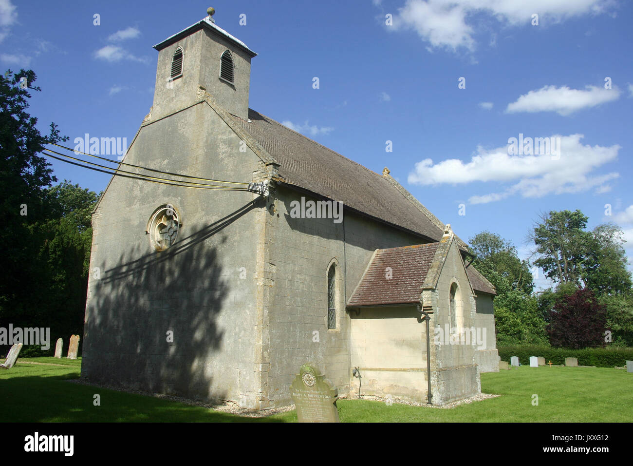 King Charles the Martyr church in Shelland, Suffolk. Viewed from the ...