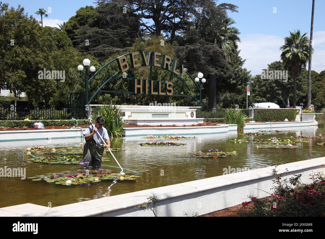 beverly hills workers Stock Photo - Alamy
