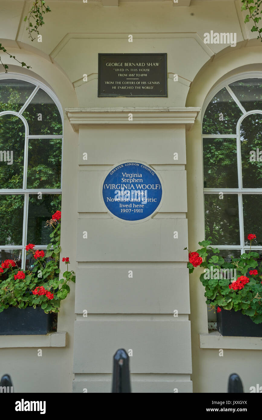virginia woolf house london Stock Photo - Alamy