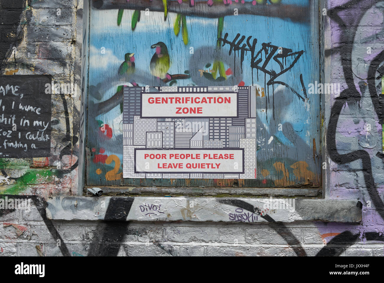gentrification east london Stock Photo - Alamy