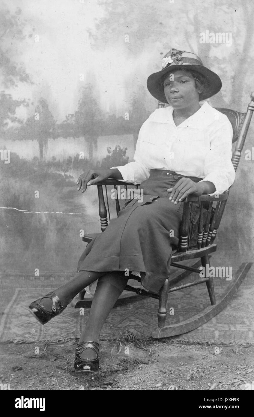 Old woman rocking chair Black and White Stock Photos & Images - Alamy