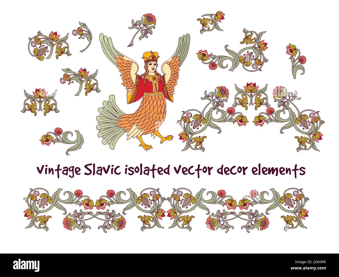 Slavic vector ornament Cut Out Stock Images & Pictures - Alamy