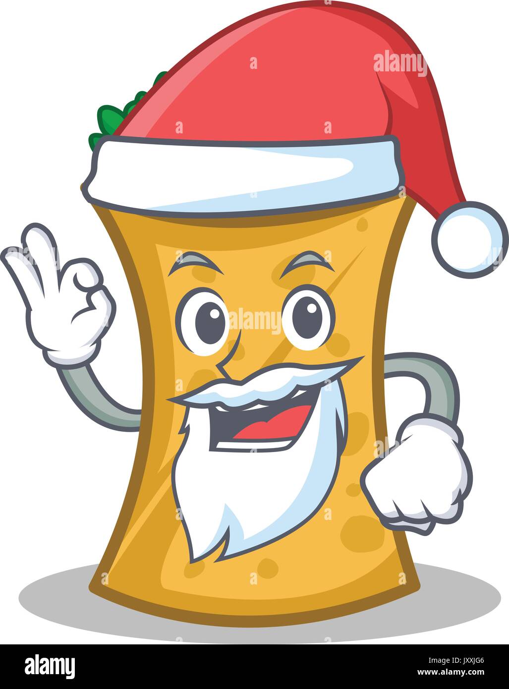 Santa kebab wrap character cartoon Stock Vector Image & Art - Alamy